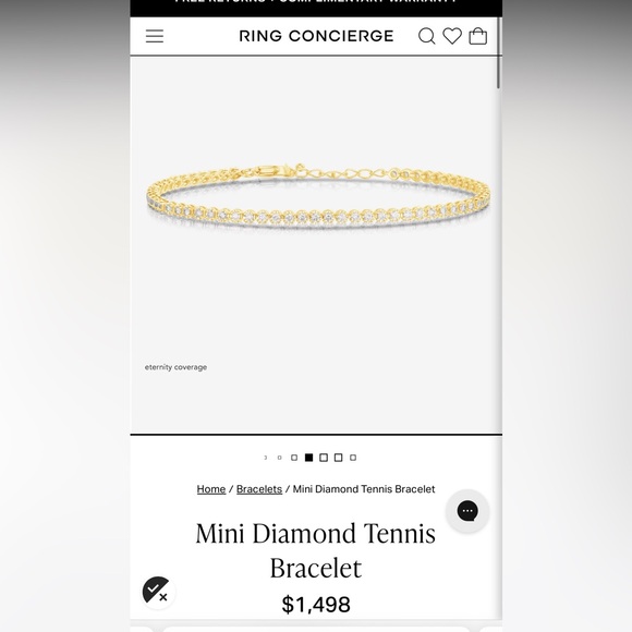 Ring Concierge | Jewelry | Ring Concierge Mini Tennis Bracelet | Poshmark